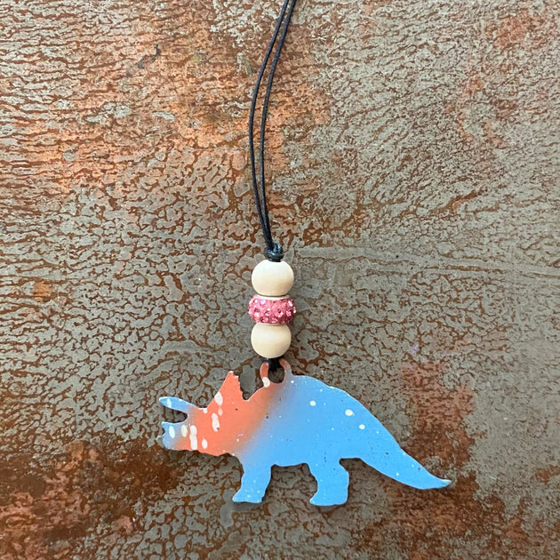 Triceratops Car Charm | Cut-N-Rust