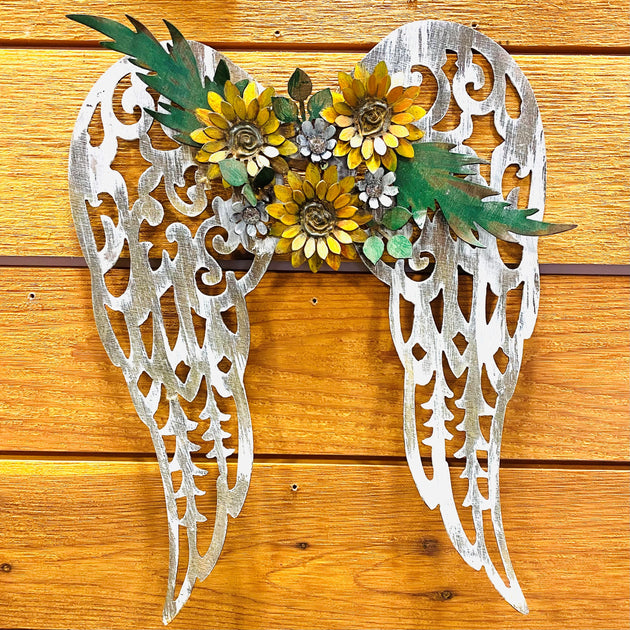 Sunflower Angel Wings | Cut-N-Rust