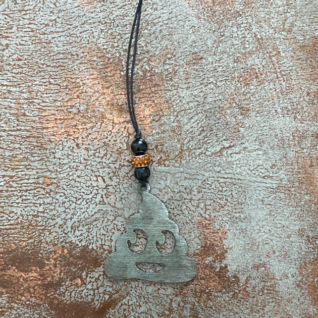 Poop Emoji Car Charm | Cut-N-Rust