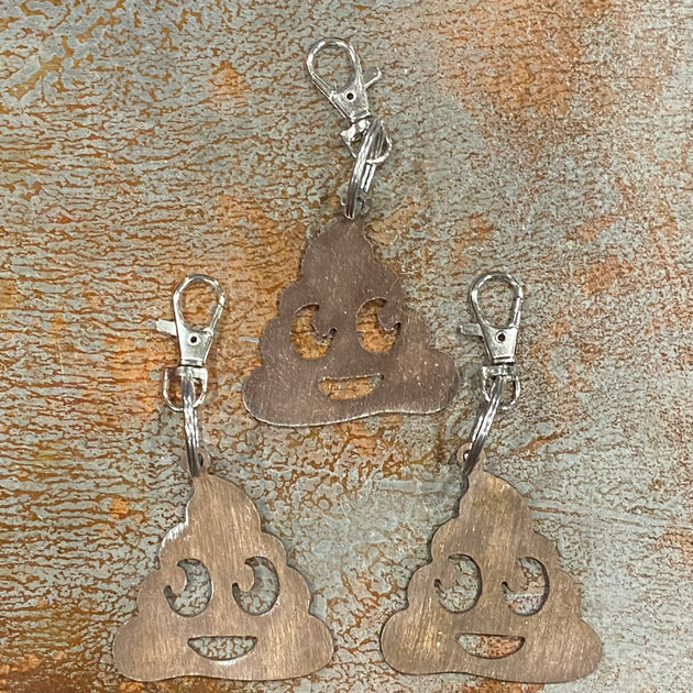 Poop Emoji Keychain | Cut-N-Rust