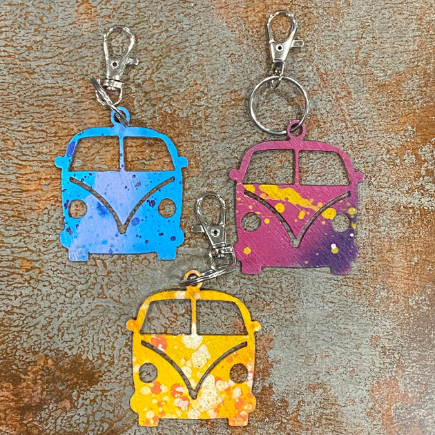 VW Bus Keychain | Cut-N-Rust