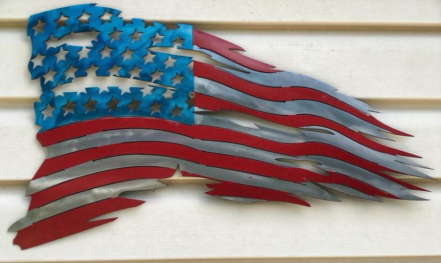 Tattered American Flag | Cut-N-Rust